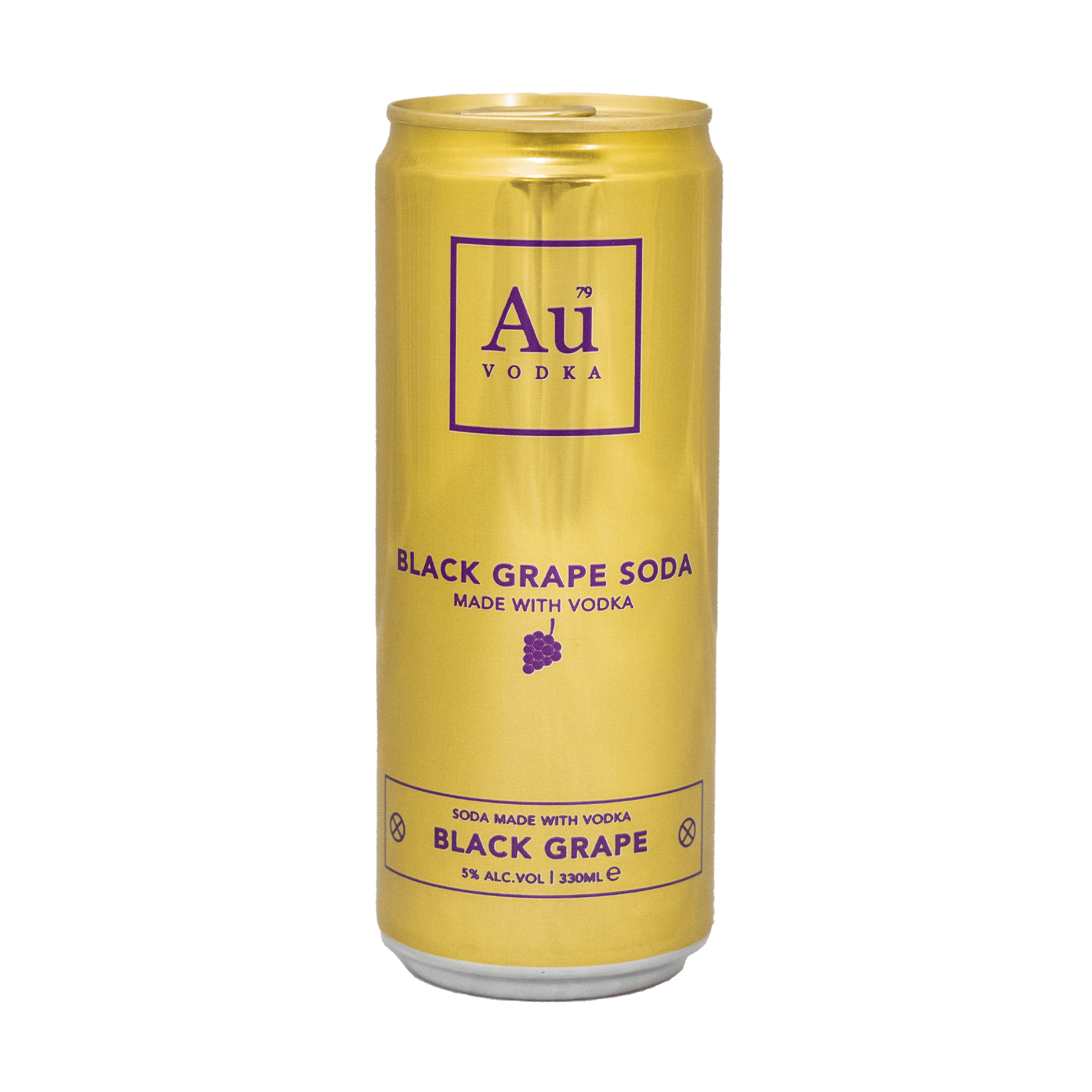 AU VODKA BLACK GRAPE 5% 0.33L - NobleShop