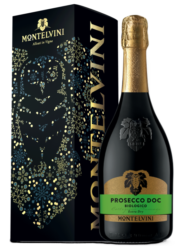 MONTELVINI PROSECCO DOC BIO EXTRA DRY 0.75L+ CUTIE CADOU - NobleShop